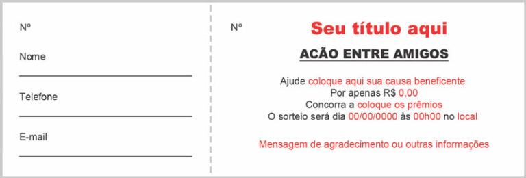 5 Modelos de Rifas para download - AGráfica