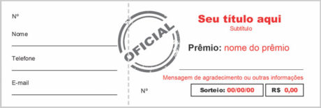 5 Modelos de Rifas para download - AGráfica