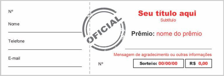 5 Modelos de Rifas para download - AGráfica